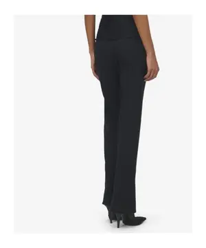 Alexander McQueen Gabardine Tailored Trousers With Flared Hem - Black