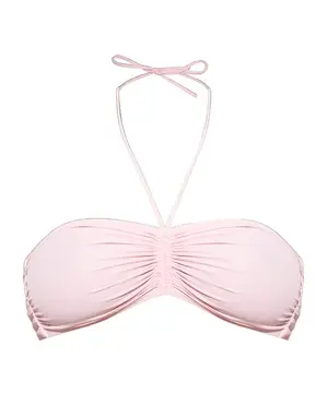 Dsquared2 Ruched Halterneck Bikini Top - Pink