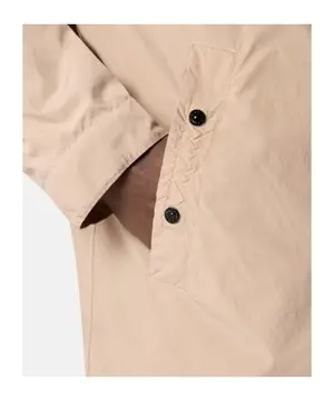 Stone Island Logo Patch Stand Collar Jacket - Desert