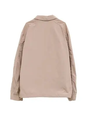 Stone Island Logo Patch Stand Collar Jacket - Desert