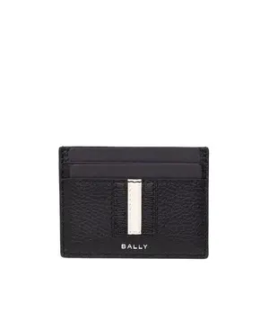 Bally Logo Plaque Card Holder - Black