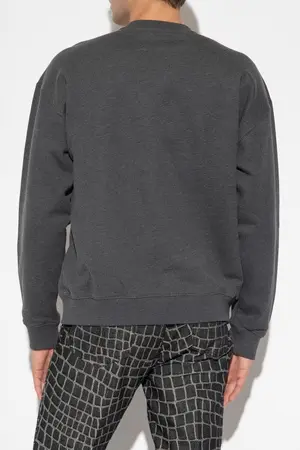 Versace Logo Embellished Crewneck Sweatshirt