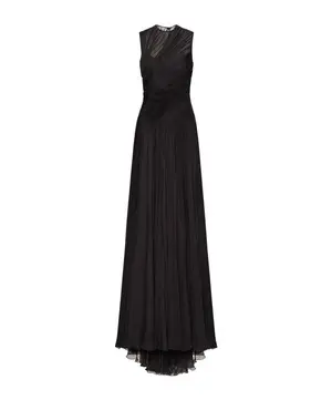Valentino Garavani Round Neck Sleeveless Gown