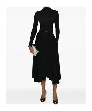 Alaïa Long-sleeved Midi Dress