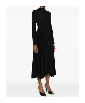 Alaïa Long-sleeved Midi Dress
