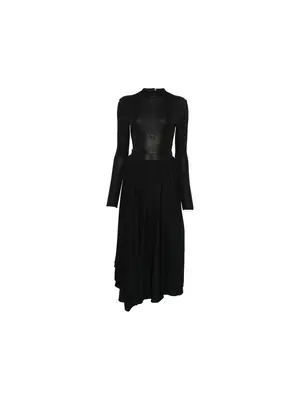 Alaïa Long-sleeved Midi Dress - No