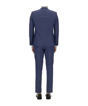 Hugo Boss Herringbone Slim-fit Suit - Blue