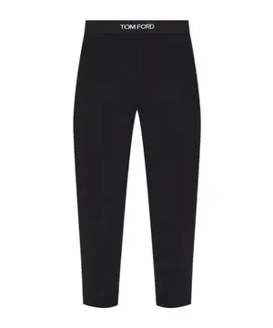 TOM FORD Logo Waistband Trousers