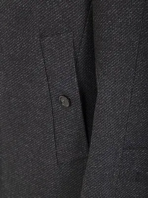 LARDINI Single-breasted Striped Coat - Black