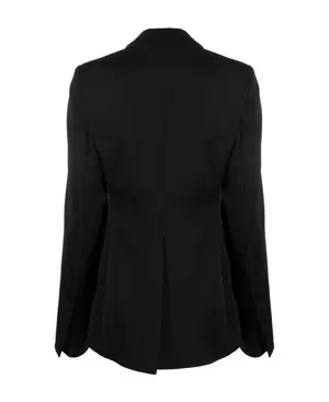 SEMICOUTURE Double-breasted Blazer With Satin Lapels