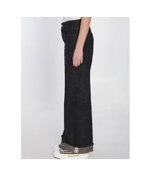 Burberry Glittered Straight-leg Jeans