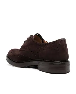 TRICKER'S Bourton Suede Brogues - Black