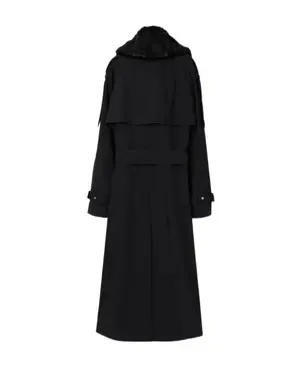 Burberry Kennington Trench Coat With Removable Faux Fur Collar
