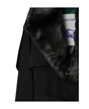 Burberry Kennington Trench Coat With Removable Faux Fur Collar