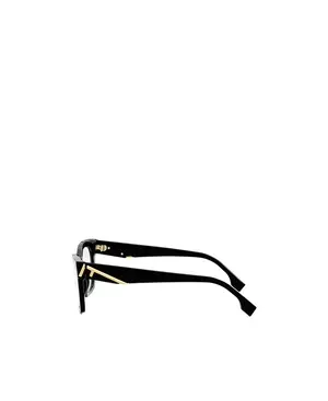Fendi Cat Eye Frame Eyeglasses - Black