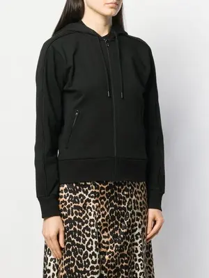 Kenzo Logo Print Zipped Hoodie