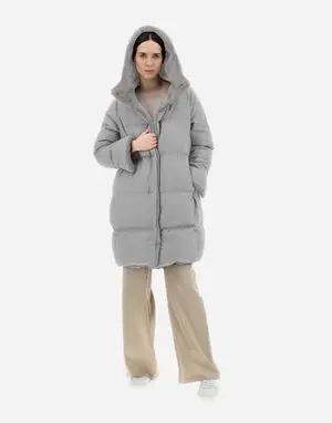 Herno Faux Fur-lined Quilted Down Coat
