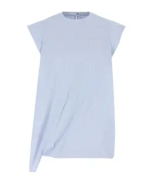 Sacai Striped Asymmetric Poplin Top