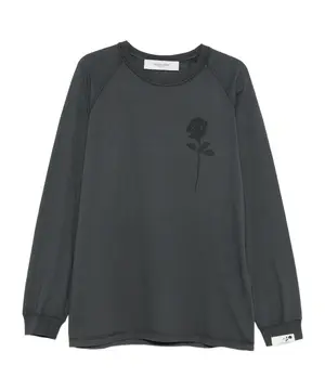 GOLDEN GOOSE Rose Printed Long Sleeved T-shirt