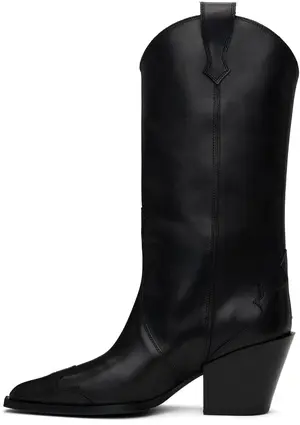 AeydĒ 70mm Pointed-toe Leather Boots