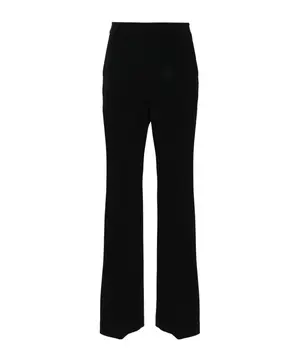 Ermanno Scervino Flared Crepe Trousers