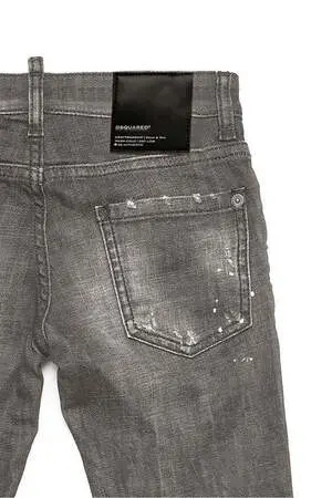 Dsquared2 Denim Pants With Logo Detail