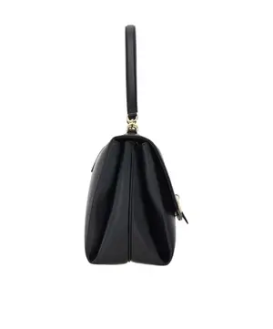 FERRAGAMO Large Leather Shoulder Bag With Gold-plated Buckle