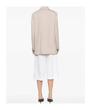 Max Mara Long Sleeve Double-breasted Jacket - Nude