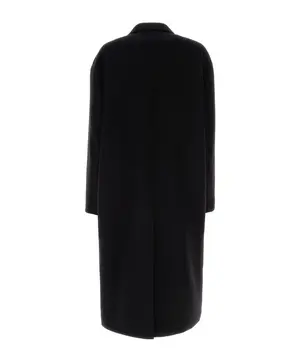 Isabel Marant Étoile Single-breasted Coat With Notched Lapel And Straight Hem - Black