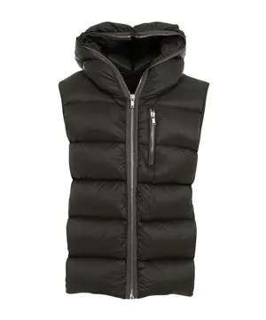 Rick Owens Padded Hooded Vest - Black
