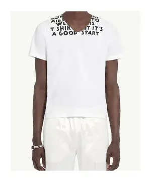 MAISON MARGIELA V-neck Sida Jersey