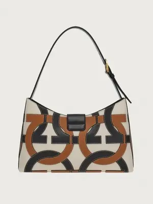 FERRAGAMO Gancini Logo Shoulder Bag