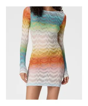 Missoni Metallic Long Sleeve Dress