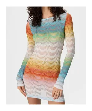 Missoni Metallic Long Sleeve Dress