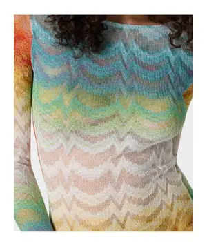 Missoni Metallic Long Sleeve Dress