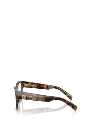 Prada Square Frame Eyeglasses - Tortoise