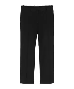 JOSEPH Gabardine Coleman Tailored Trousers - Black