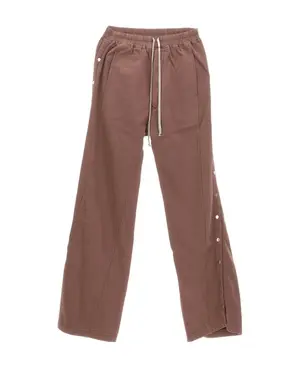 Rick Owens Drawstring Waist Relaxed Fit Trousers With Snap Button Detailing