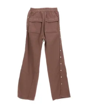 Rick Owens Drawstring Waist Relaxed Fit Trousers With Snap Button Detailing
