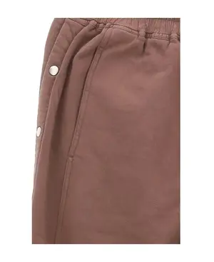 Rick Owens Drawstring Waist Relaxed Fit Trousers With Snap Button Detailing