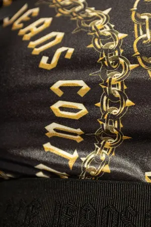 Versace Chain Print Cropped Sweater