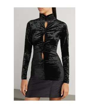 Isabel Marant Étoile Cut-out Velvet Top