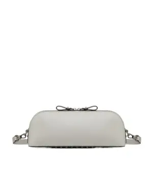 Valentino Garavani Rockstud Zipped Clutch Bag - Gray