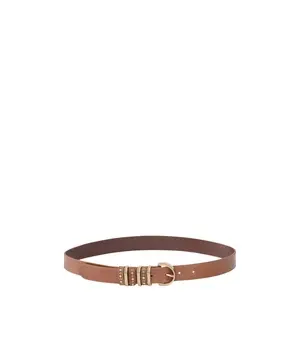 Pinko Embellished Leather Belt - Red