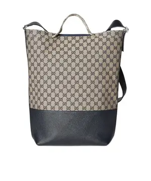 Gucci Large Tote Bag - Beige/blue