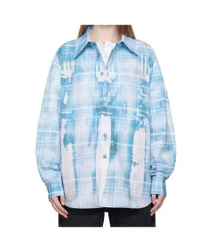 Andersson Bell Trompe L'oeil Printed Check Shirt