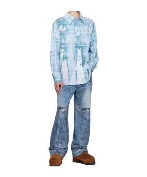 Andersson Bell Trompe L'oeil Printed Check Shirt