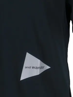 AND WANDER Logo Printed Crewneck T-shirt