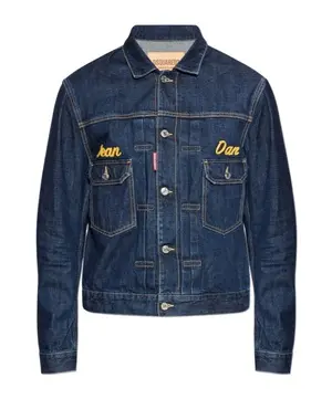 Dsquared2 Buttoned Denim Jacket - Blue