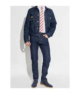 Dsquared2 Buttoned Denim Jacket - Blue